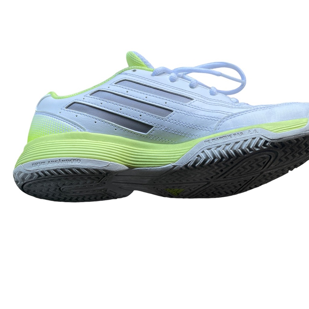 Adidas Sonic Attack White And Lime Green Tennis Shoes… - Gem